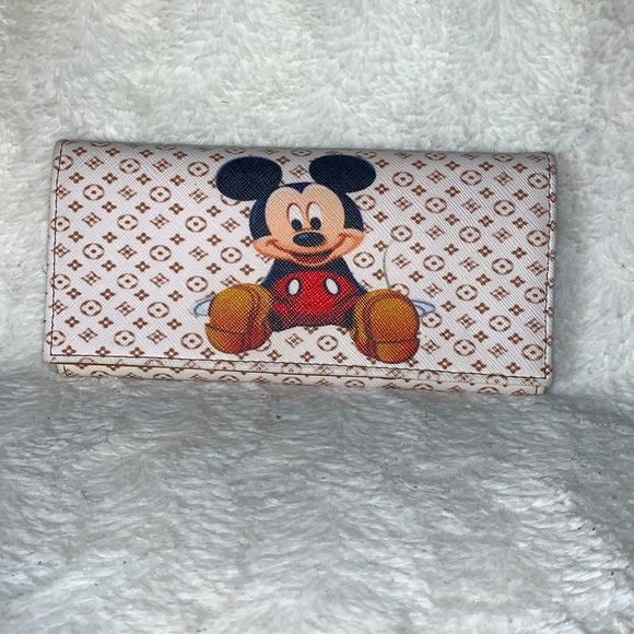 Disney | Bags | Nwot Mickey Mouse Patterned Wallet | Poshmark
